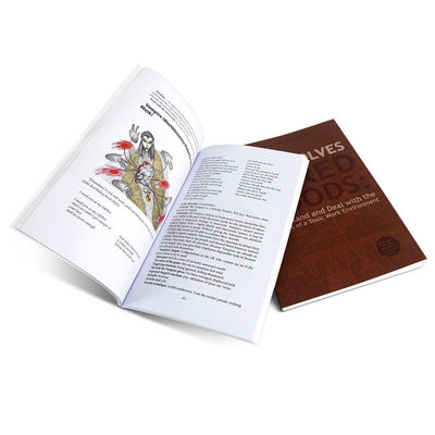 cardboard Picture Book Printing 300gsm C1S Paper Company Booklet Printing